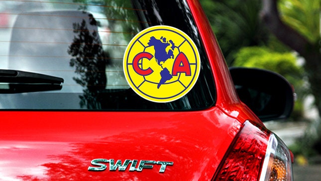 Club America Futbol Club Logo Sticker Designed & Sold By Amanda Floating