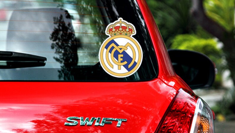 Real Madrid Logo Sticker Vinyl Decal 10 Sizes - Etsy