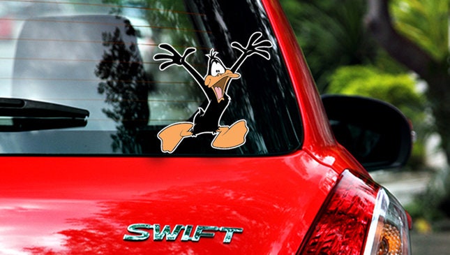 Daffy Duck Logo Vinyl Decal / Sticker 10 Sizes!!!