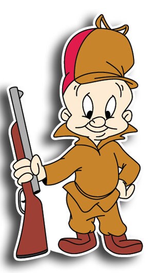 Elmer Fudd Logo Vinyl Decal / Sticker 10 Sizes!!! sold by Tring Tee ...