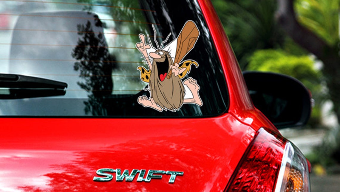 Captain Caveman Sticker / Vinyl Decal 10 Sizes - Etsy