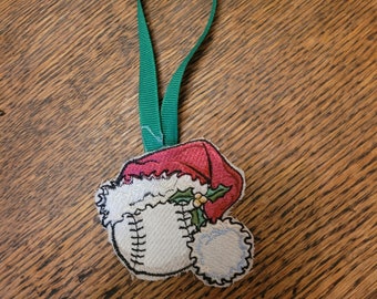 Personalized White Glass Baseball Ornament - Etsy