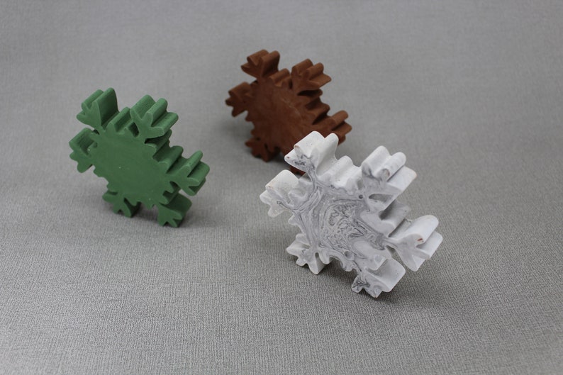 Snowflake Candle Holder Mold Silicone Pine Tree Candle - Etsy