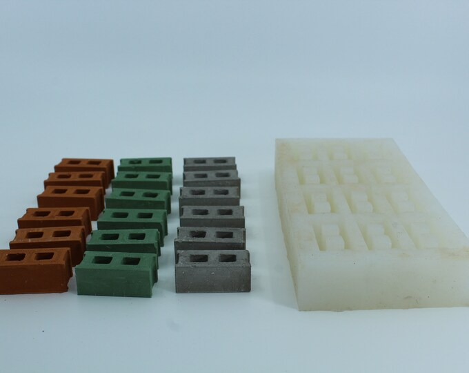 Silicone Mold for Brick, Mini Building Blocks, Architectural Materials ...