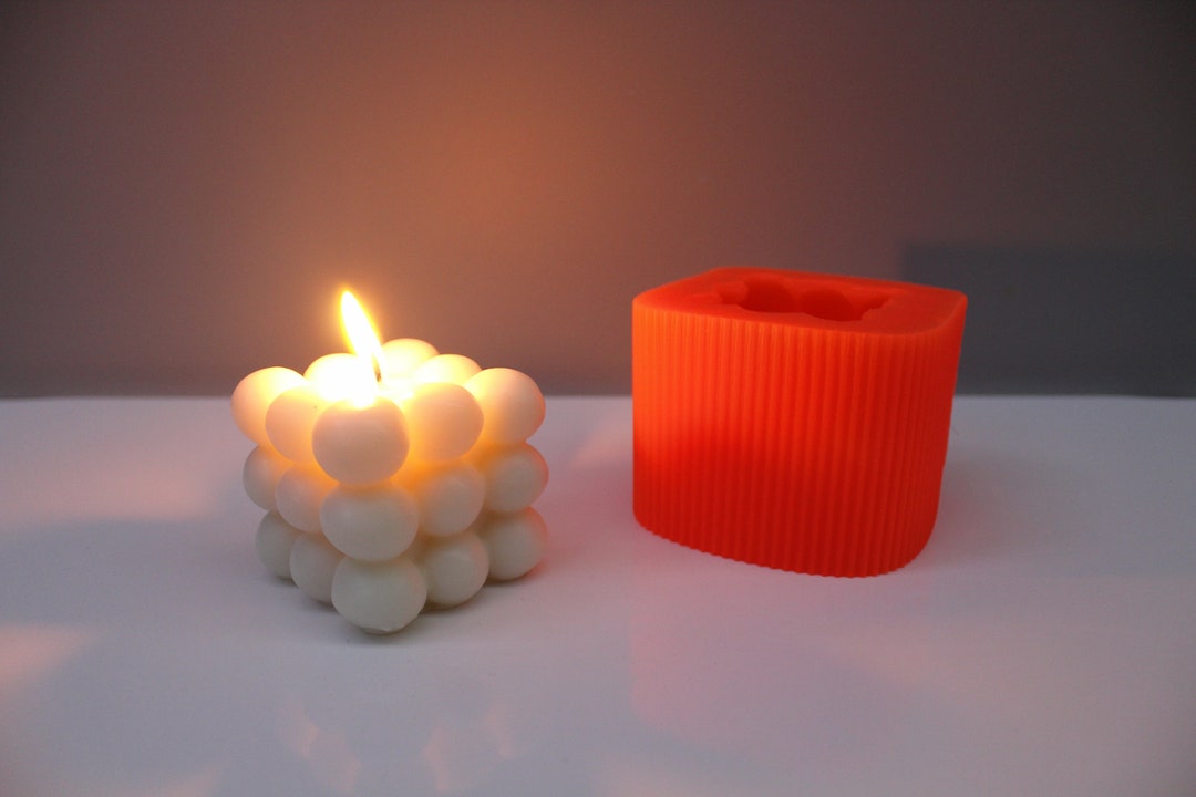 Bubble Candle Moulds, Bubble Cube Silicone Mold, Bubble Cube Candle ...