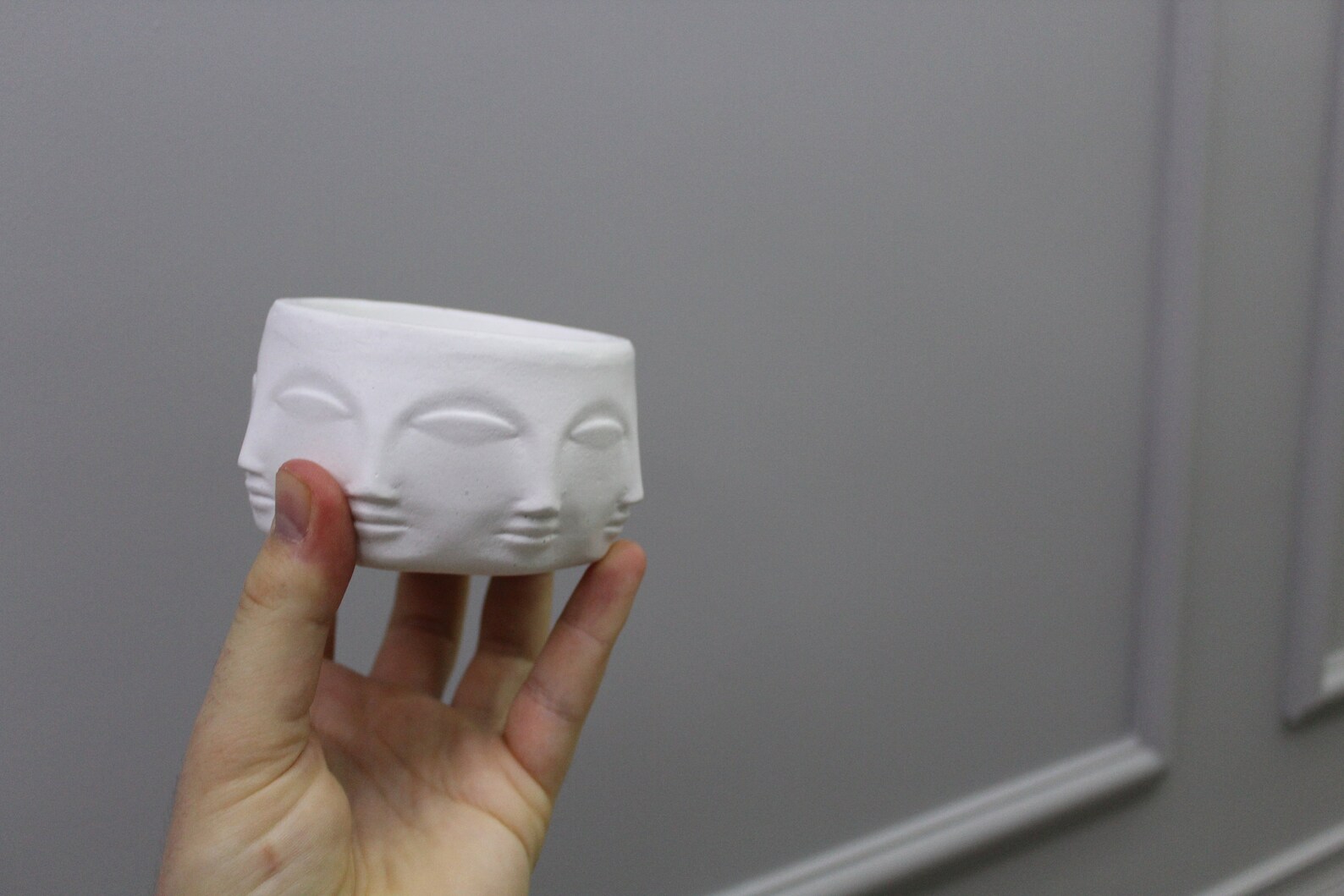 Girl Face Flower Pot Silicone Mold Woman Face Flower Pot | Etsy