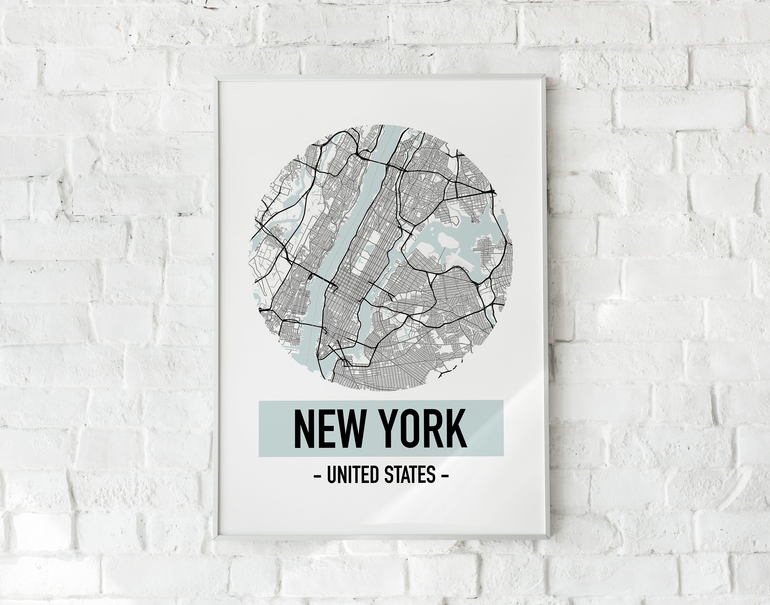 Digital Download New York Map, Maps to Print, Digital Maps - Etsy