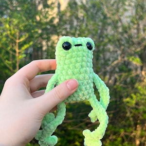 Green Leggy Froggy Plushie - Etsy
