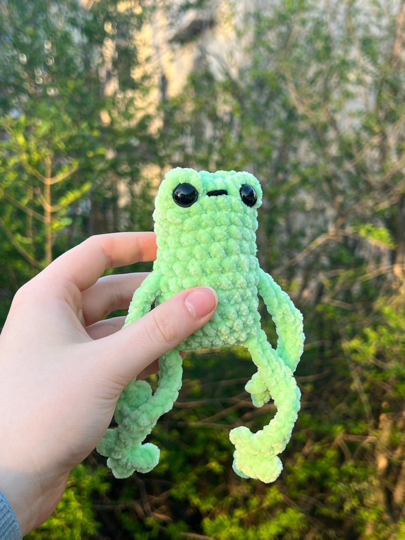 Green Leggy Froggy Plushie - Etsy