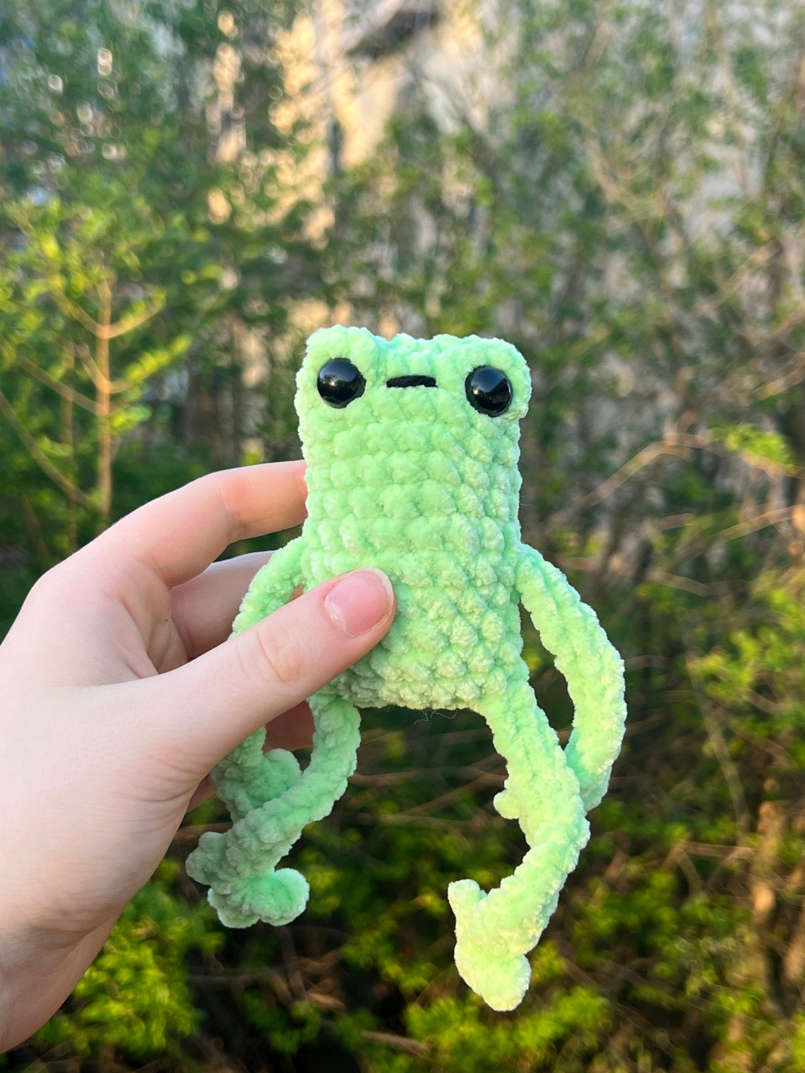 Green Leggy Froggy Plushie - Etsy