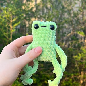 Green Leggy Froggy Plushie - Etsy