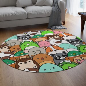 Squishmallow Round Rug Squishmallow Inspired Room Decor Squishmallow ...