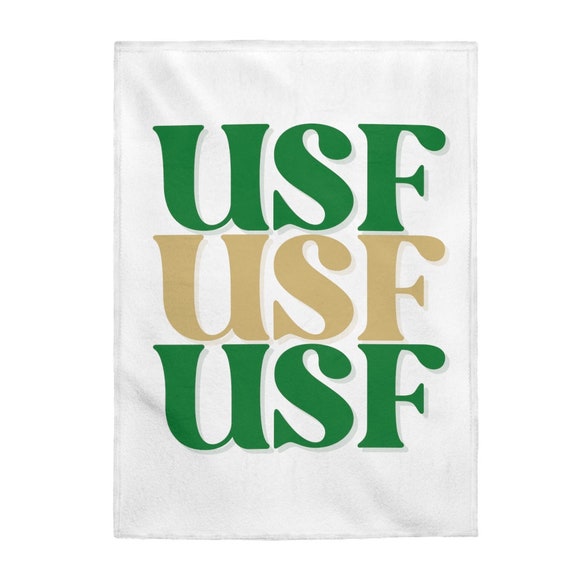 USF Blanket University of South Florida Velveteen Plush | Etsy