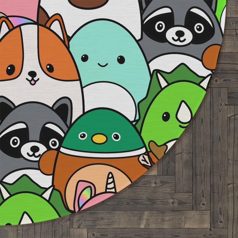 Squishmallow Round Rug Squishmallow Inspired Room Decor Squishmallow ...