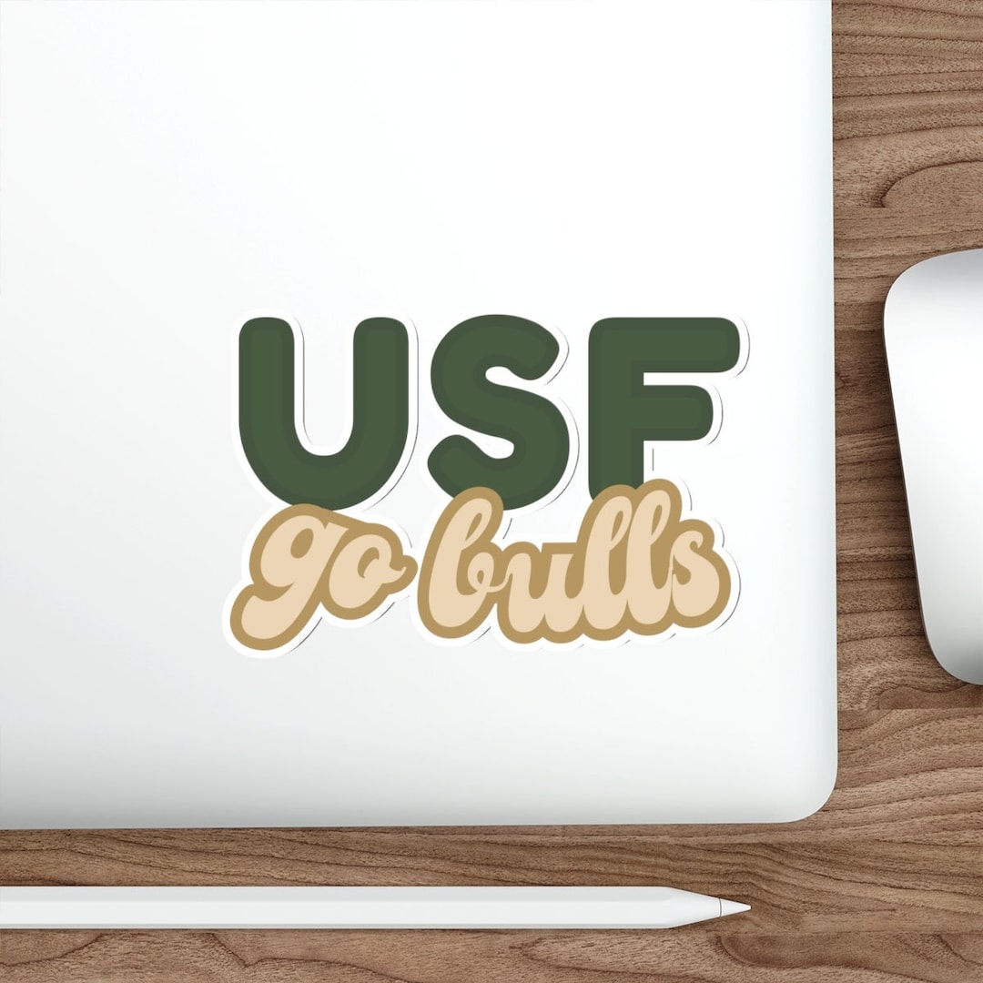 Retro USF Go Bulls Sticker Waterproof University of South Florida ...