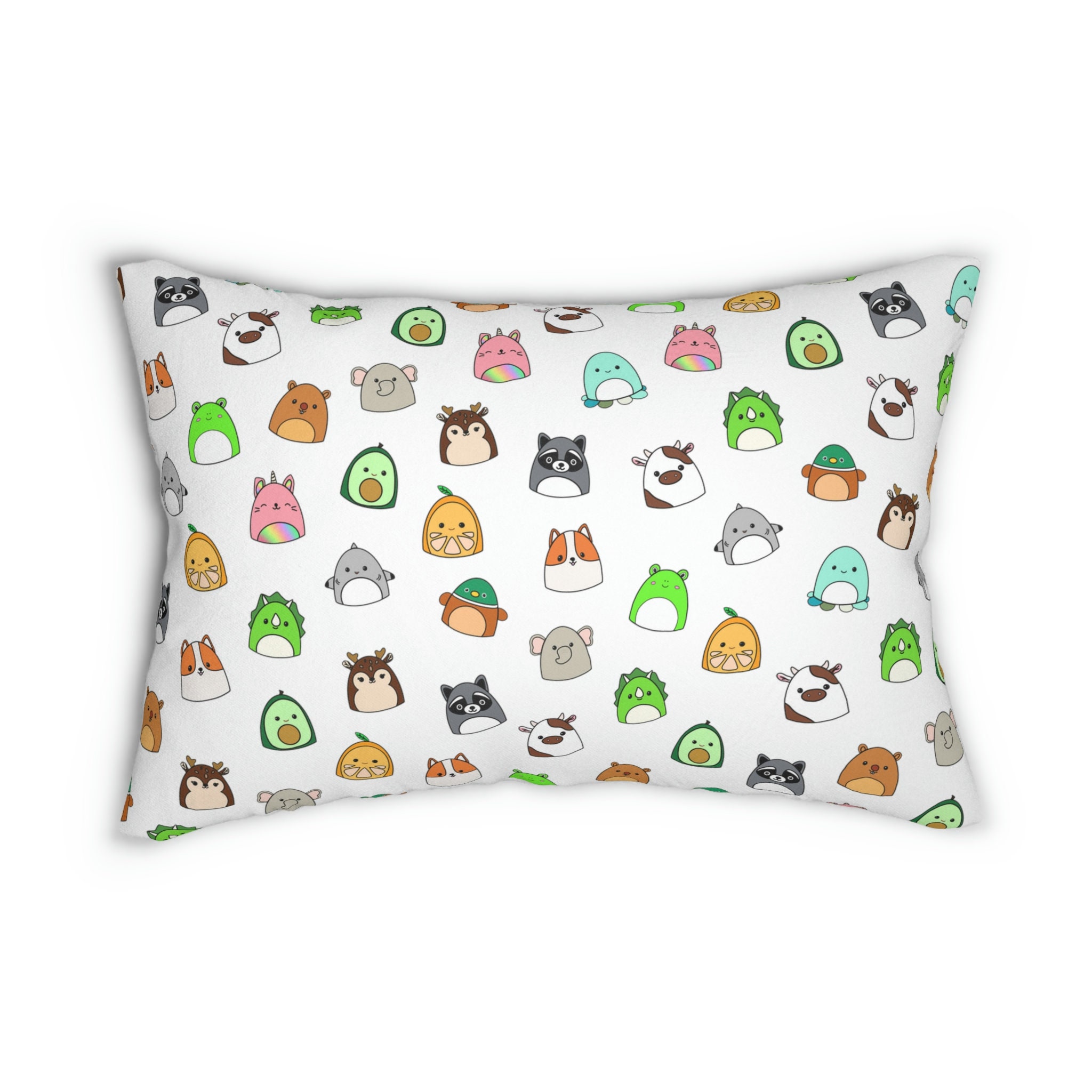 Squishmallow Lumbar Pillow, Squishmallow Spun Polyester Lumbar Pillow ...