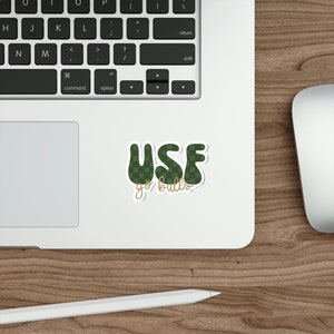 Retro USF Sticker Waterproof University of South Florida Sticker USF ...