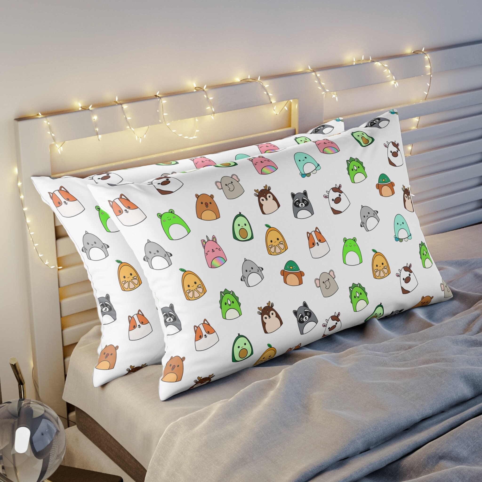 Squishmallow Pillow Sham, Cute Squishmallow Bedding, Squishmallow Theme ...
