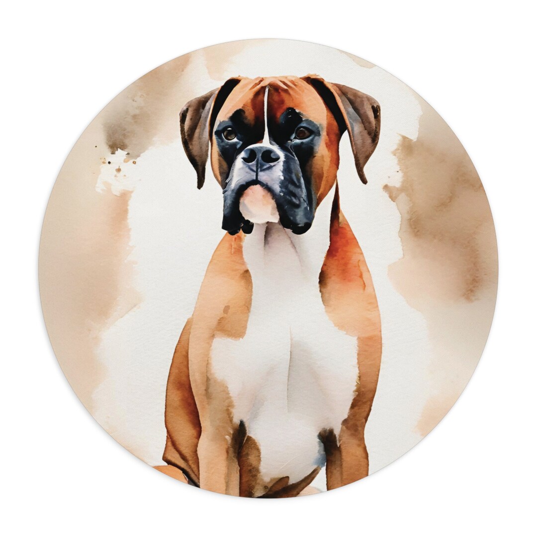 Boxer Mousepad Boxer Dog Mousepad Cute Boxer Desk Mat Minimalist Boxer ...