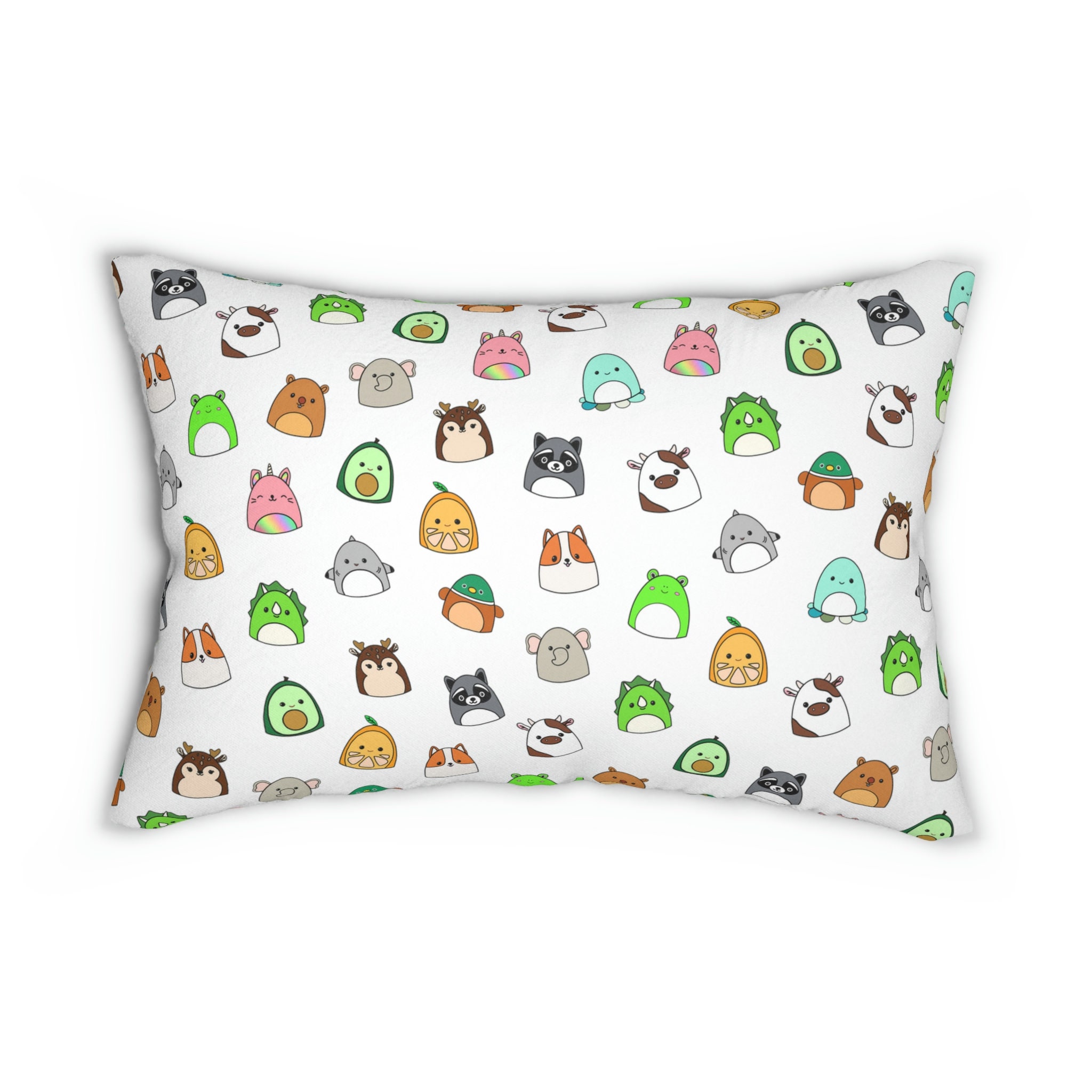 Squishmallow Lumbar Pillow, Squishmallow Spun Polyester Lumbar Pillow ...