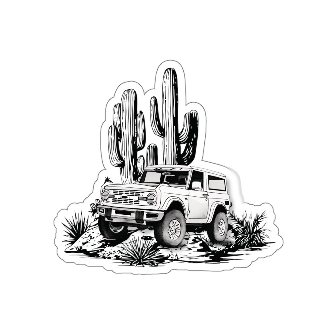 Ford Bronco Sticker Ford Bronco Decal Bronco Art Decal Cute Ford Bronco ...