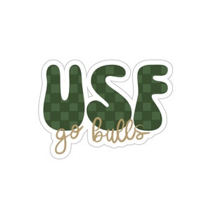 Retro USF Sticker Waterproof University of South Florida Sticker USF ...
