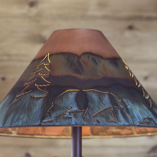 100% Copper Lamp Shade - Etsy
