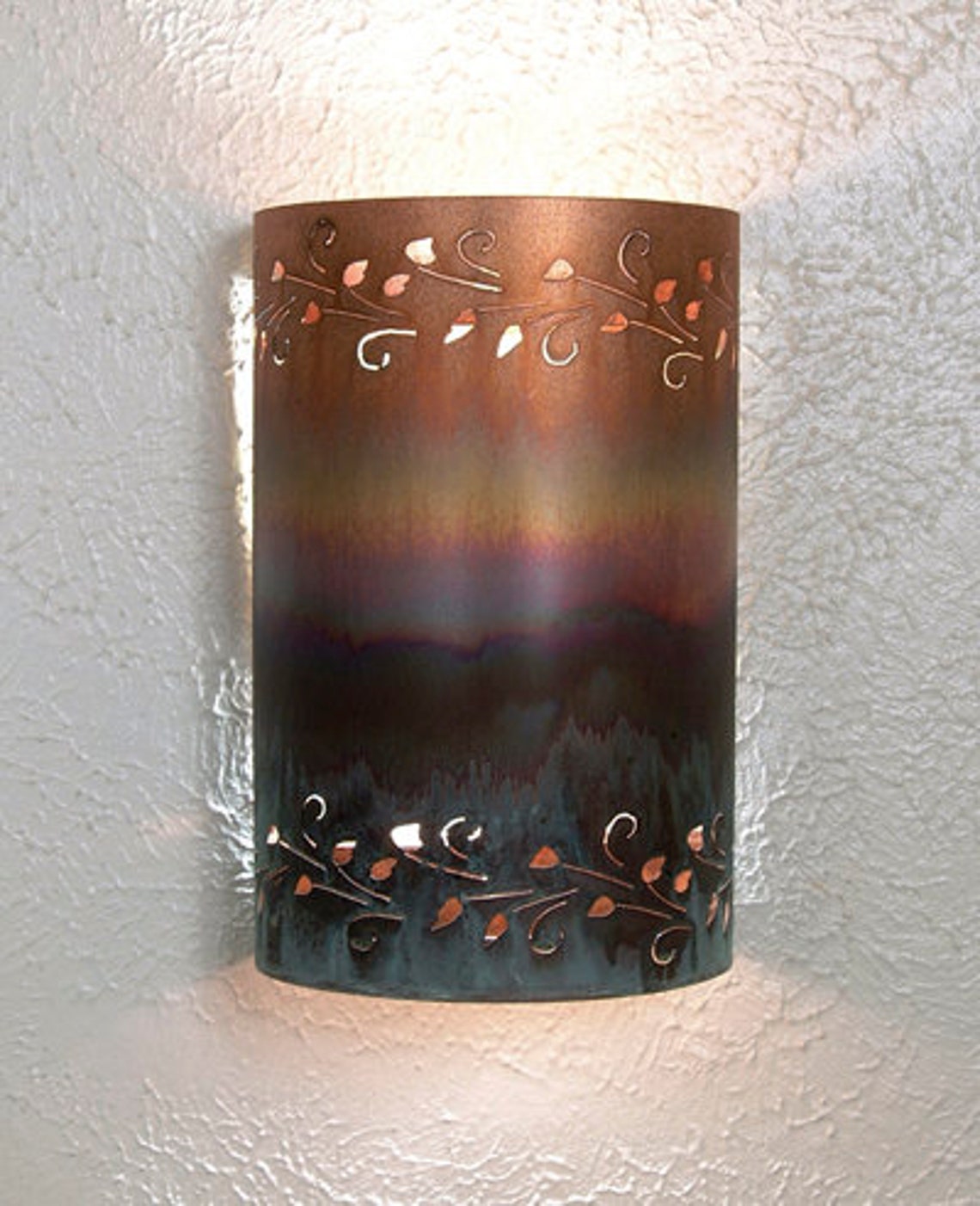 100% Copper Sconce - Etsy