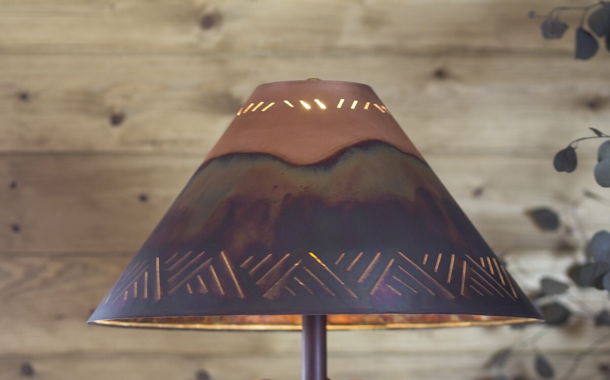 100% Copper Lamp Shade - Etsy