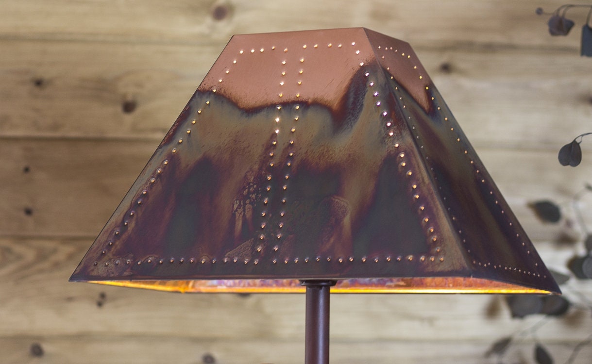 100% Copper Lamp Shade - Etsy