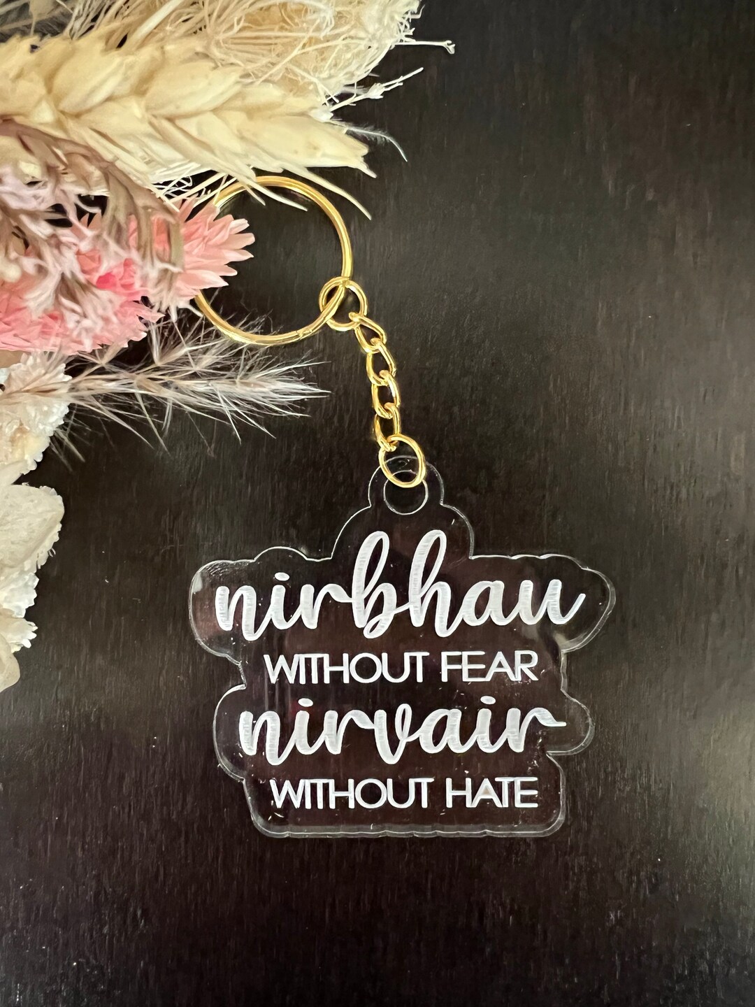 Personalized Engraved Acrylic Keychain Acrylic Keychain Motivational ...