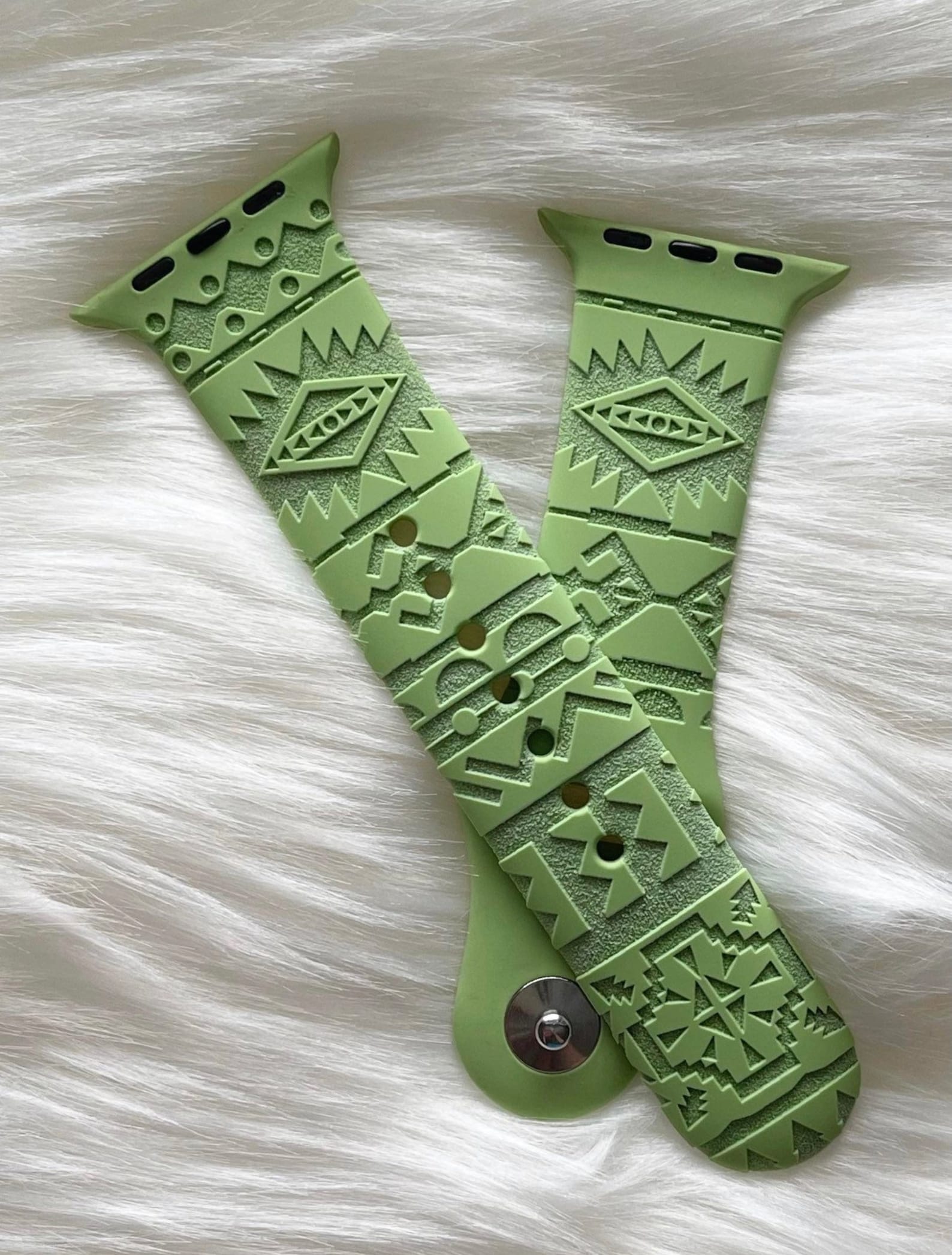 Tribal Print Engraved Watch Strap Compatible With Apple Watch - Etsy