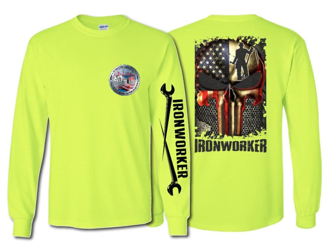 IRONWORKER Inspired Shirts - 100% Polyester or 50/50 Cotton. Hi Vis ...