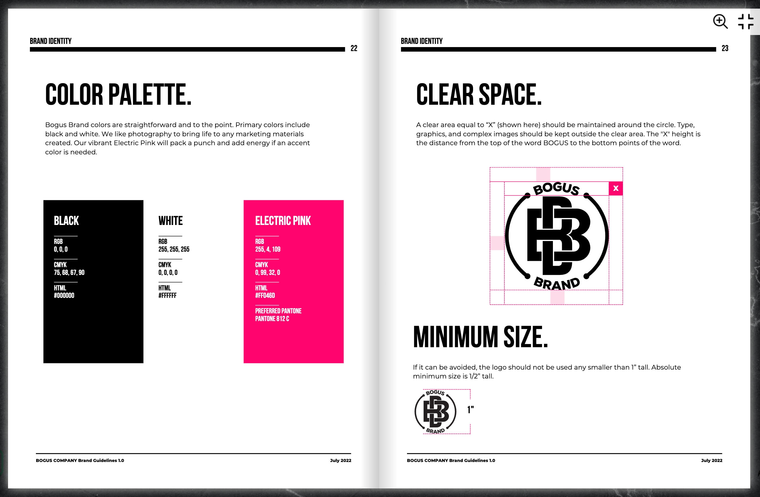 Bold and Simple Brand Guidelines Canva Template - Etsy