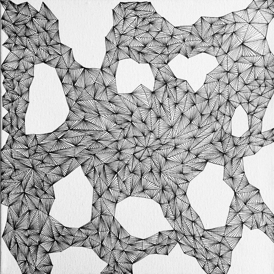 Hand Drawn Triangulated Abstract Art - Etsy