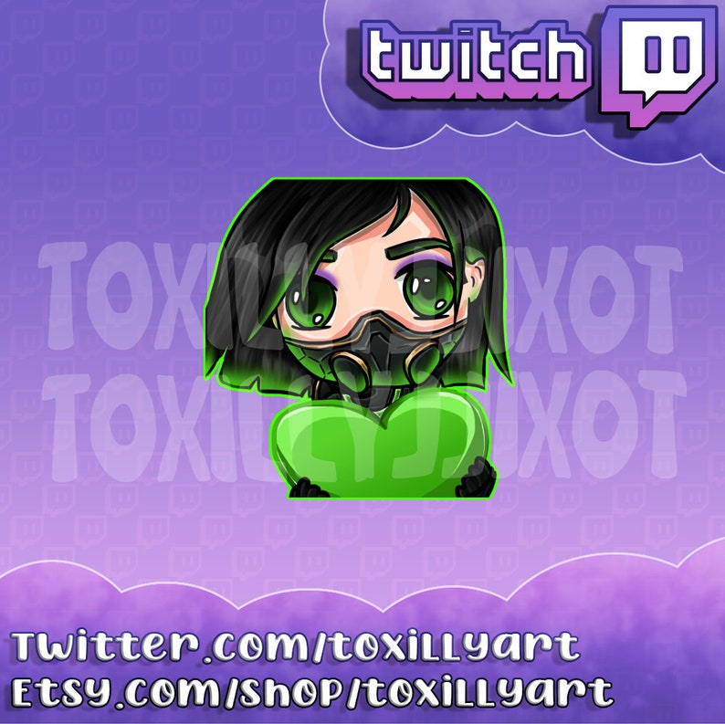 Viper | Valorant | Twitch| Emote | - Etsy