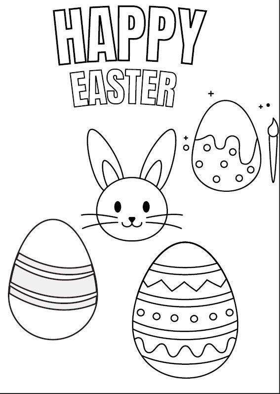 Easter Coloring Book, Easter Coloring Book for Kids, Easter Printable ...