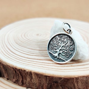 Double Sided Tree of Life Silver Pendant Necklace, Family Tree 925 ...