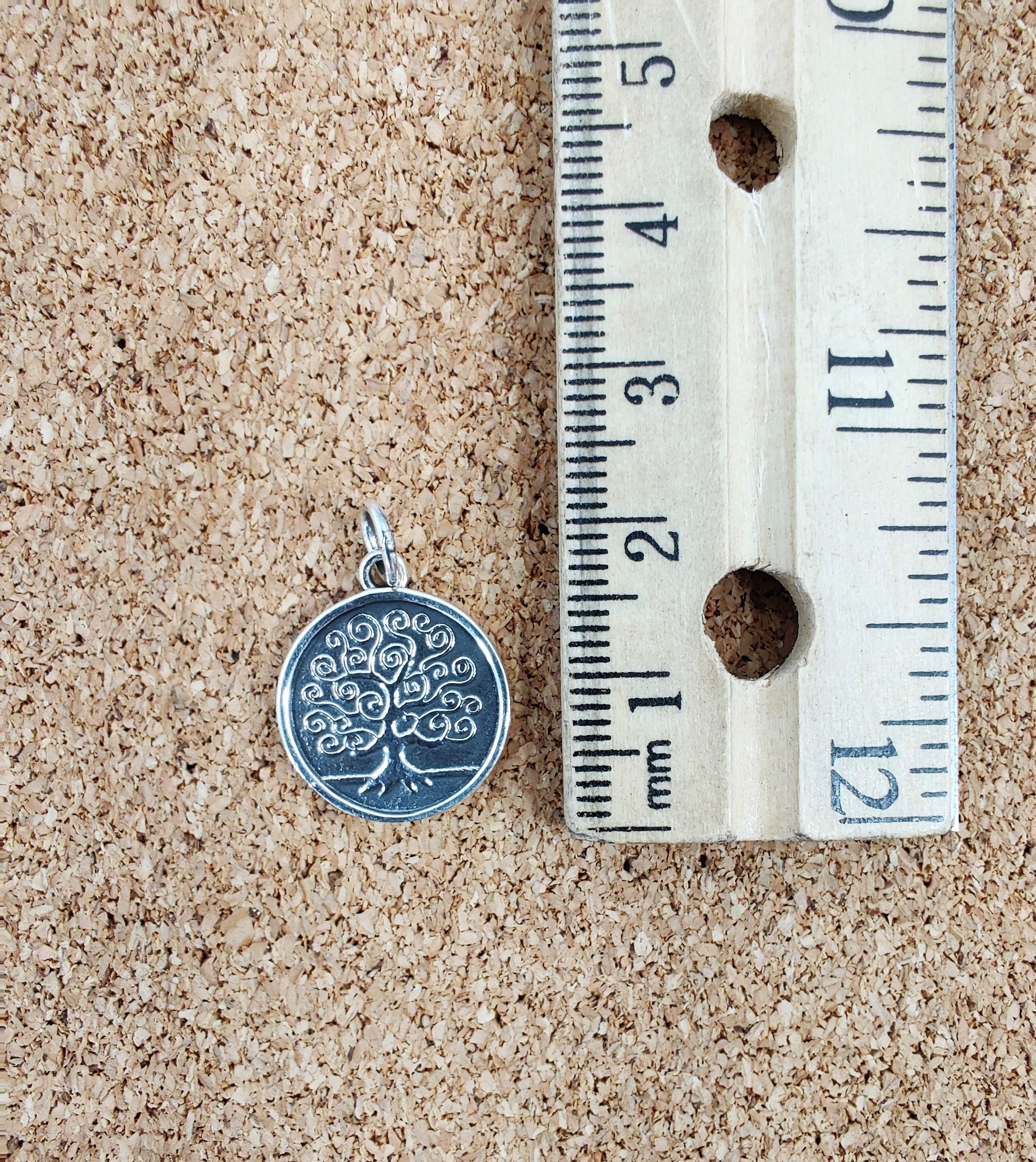 Double Sided Tree of Life Silver Pendant Necklace Family Tree | Etsy