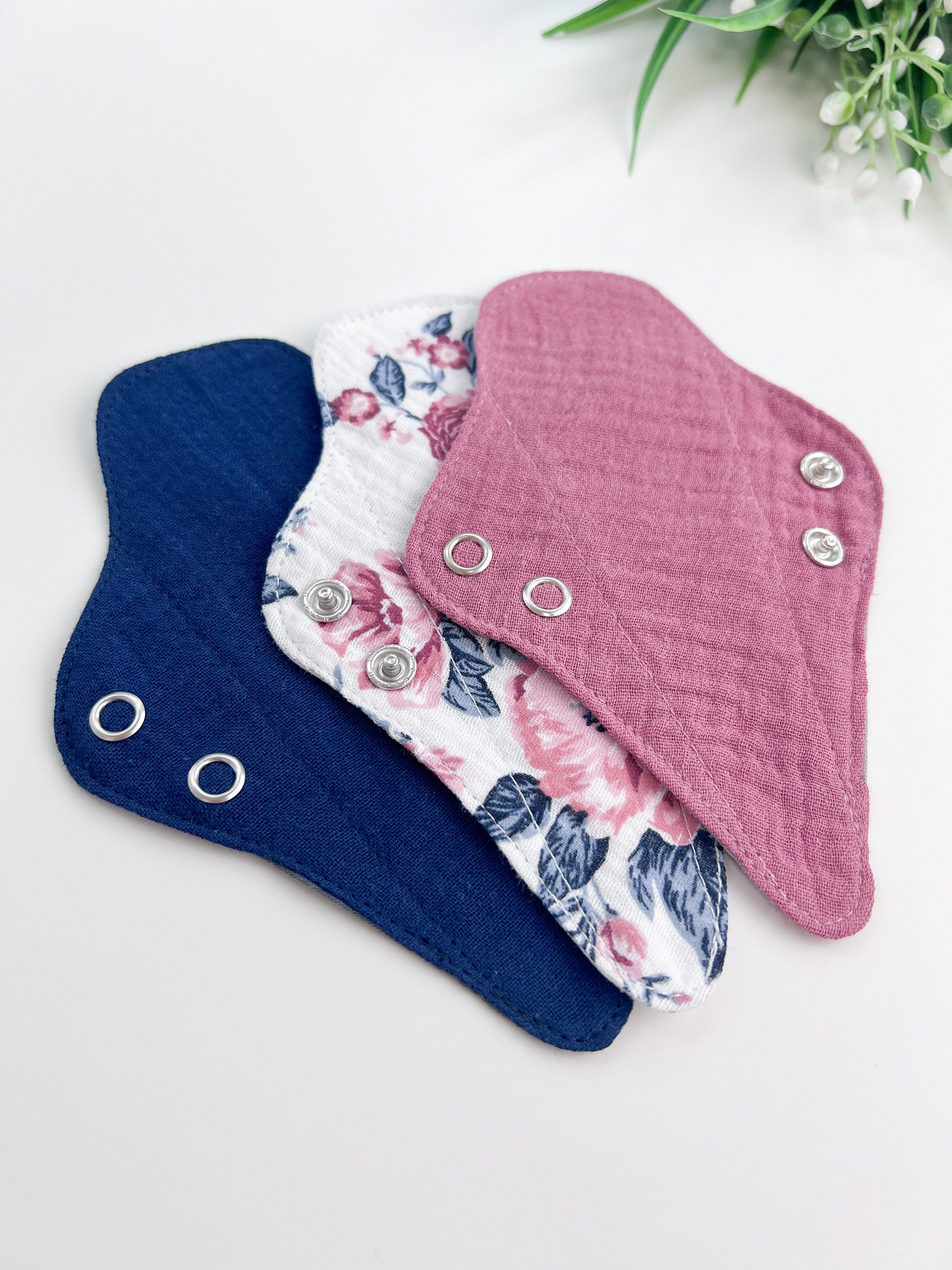 Thong Everyday Panty Liner, 6 Leakproof Cotton Cloth Pads, Cup Backup ...