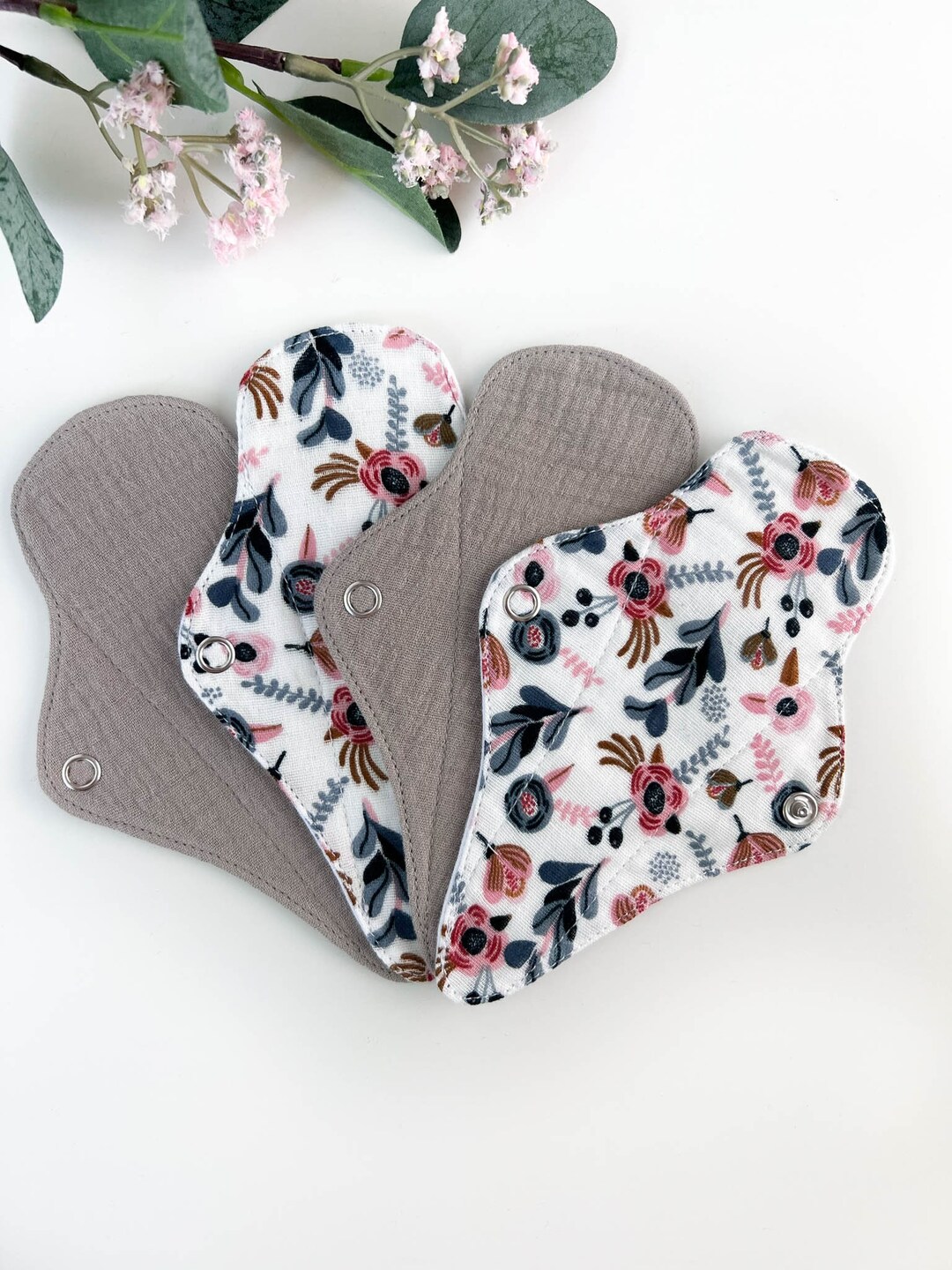 Organic Muslin THONG Sanitary Pads, Organic Panty Liners, Reusable ...