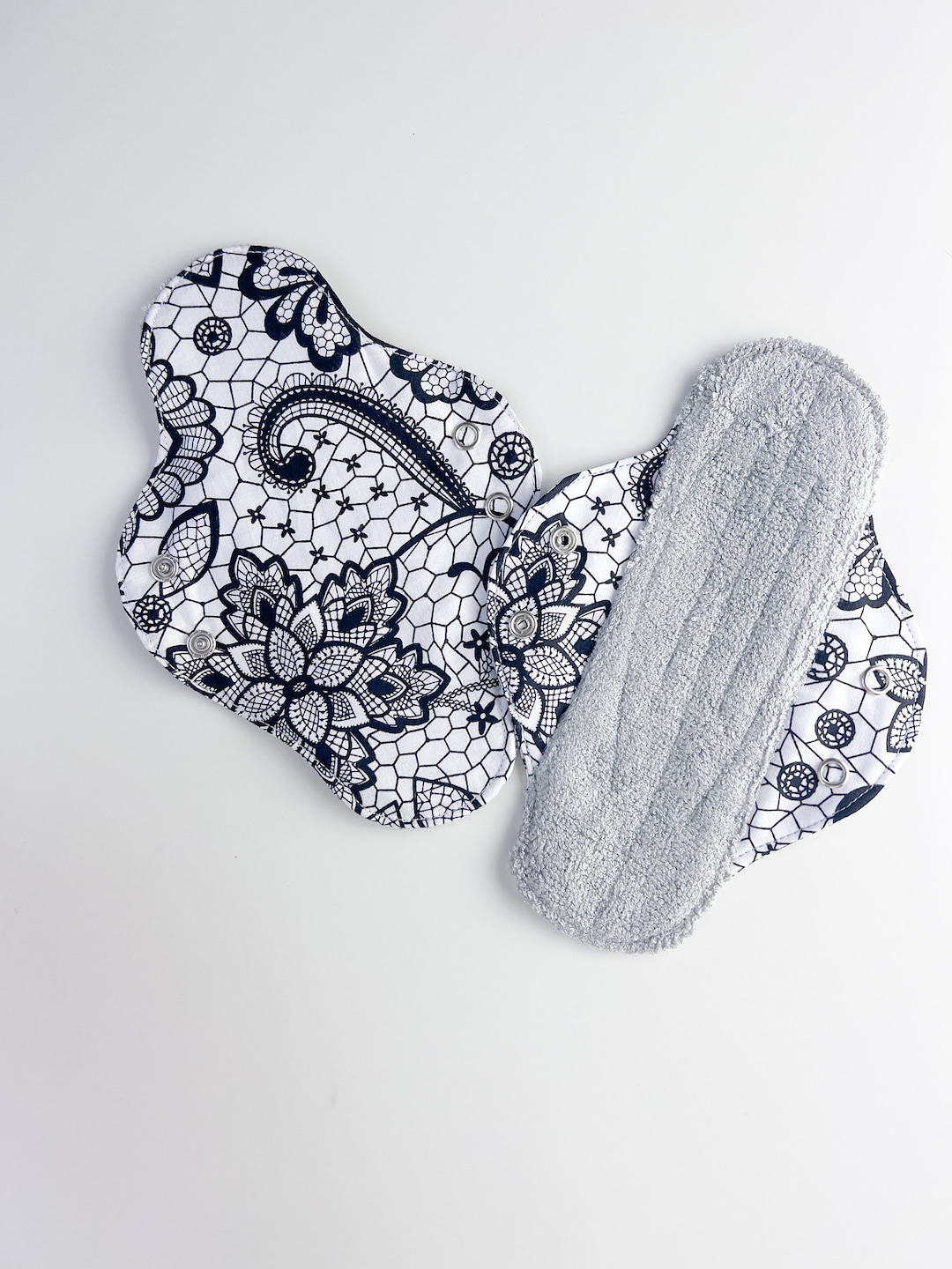 Lace Reusable Organic Cloth Pads, Bamboo Panty Liner, Sanitary Napkin ...