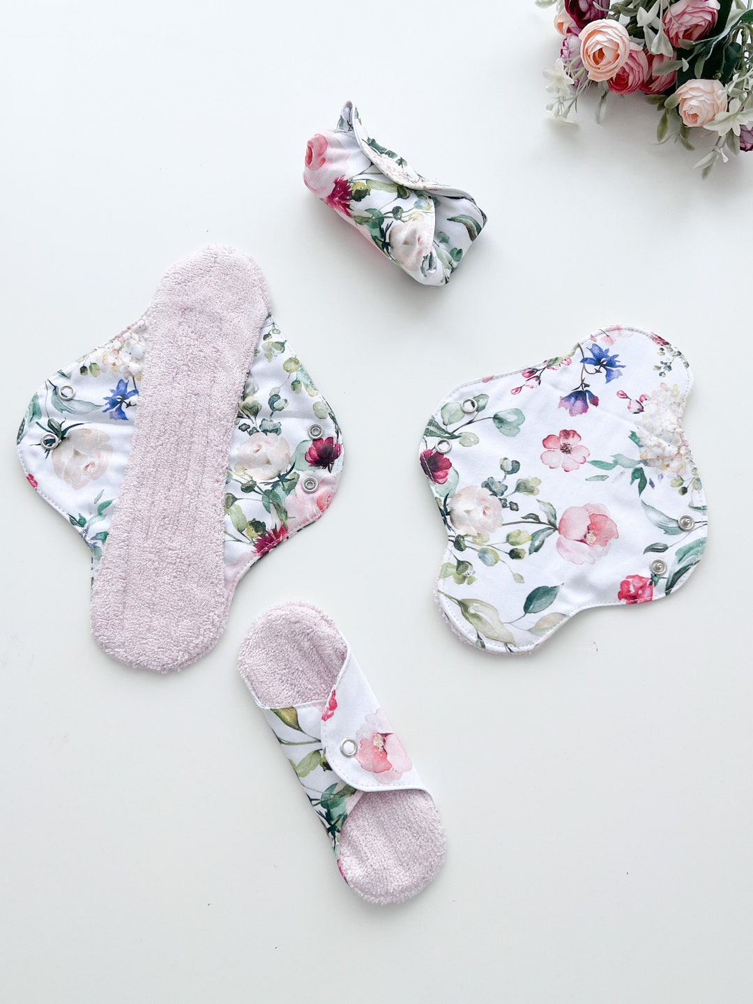 Reusable Cloth Sanitary Pads Regular Flow Washable & Incontinence Pads ...