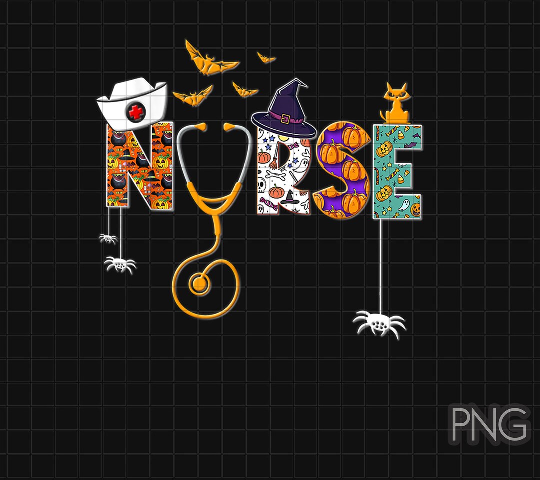 Nurse With Fall Element Png Sublimation Design, Nurse Png, Hello Fall ...