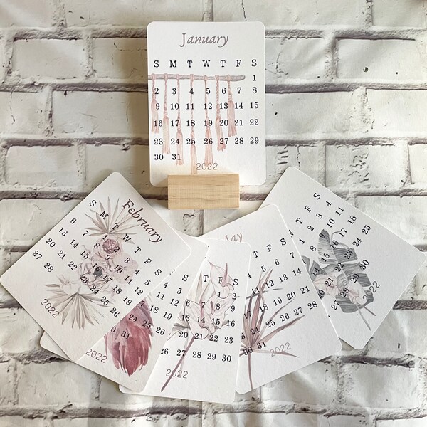 Standing Calendar - Etsy