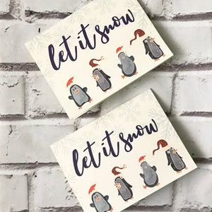 Let It Snow Card - Etsy