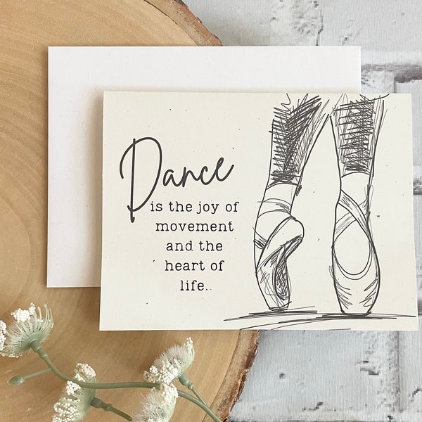 Dance Recital Card - Etsy