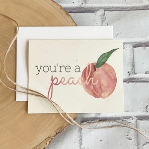 You're a Peach Card - Etsy