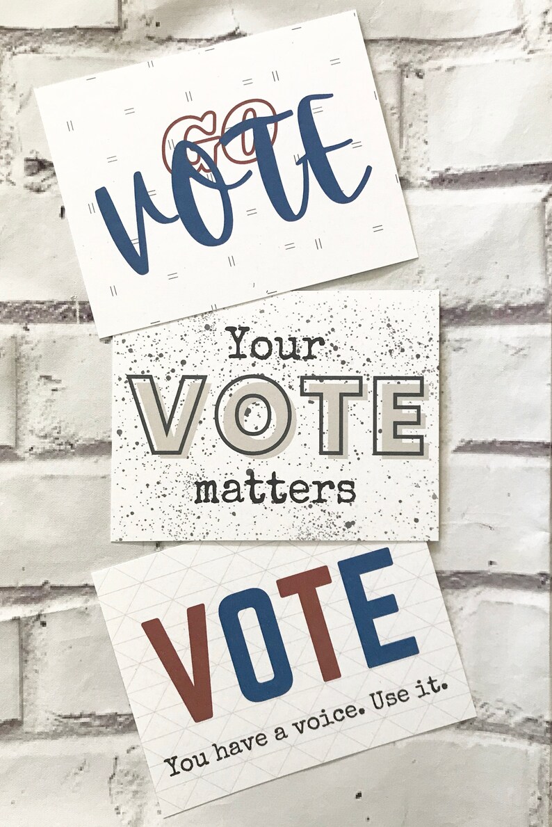 VOTE Postcard Bundle | Etsy