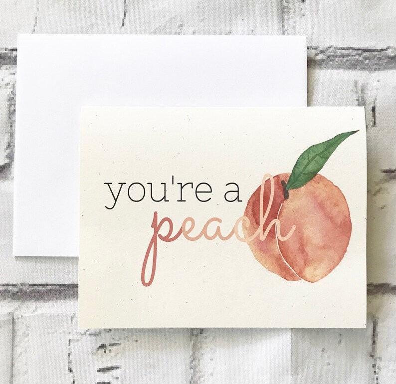 You're a Peach Card - Etsy